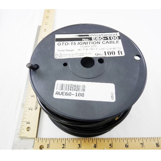 100' GTO-15 Ign Cable -40to140 For Auburn Part# E60-100 | HVAC Parts ...